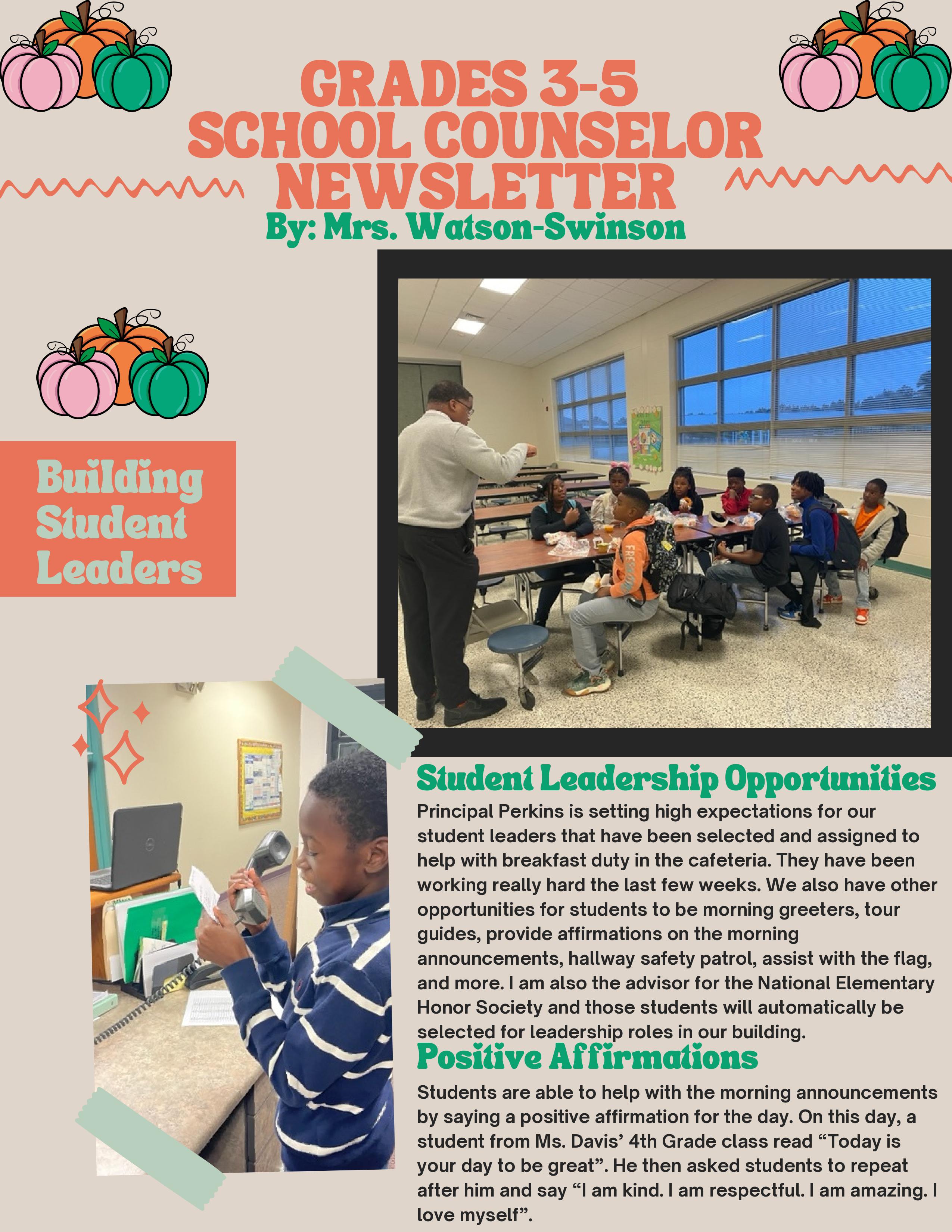 Student Services / School Counselor Support